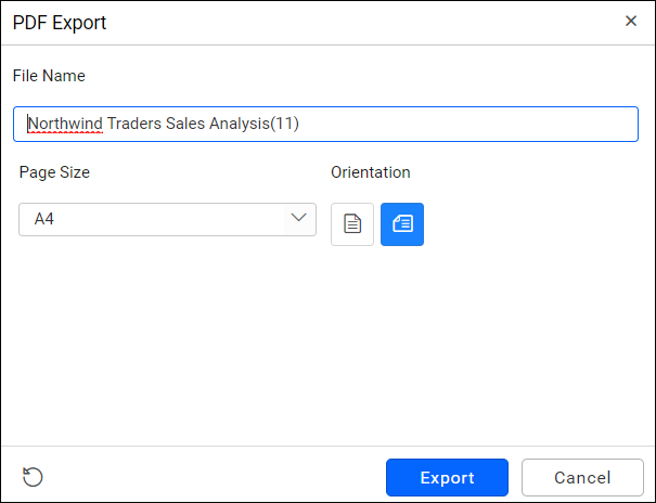 Exporting Dashboard to PDF, Image and Excel | Bold BI Docs